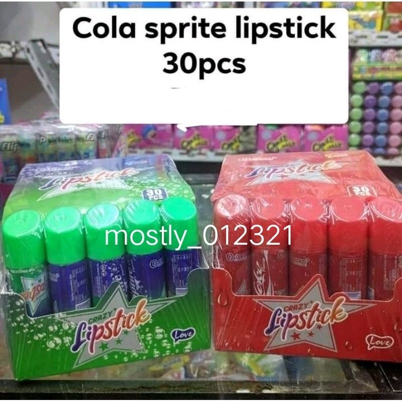 COLA SPRITE CANDY LIPSTICK 30's | Shopee Philippines