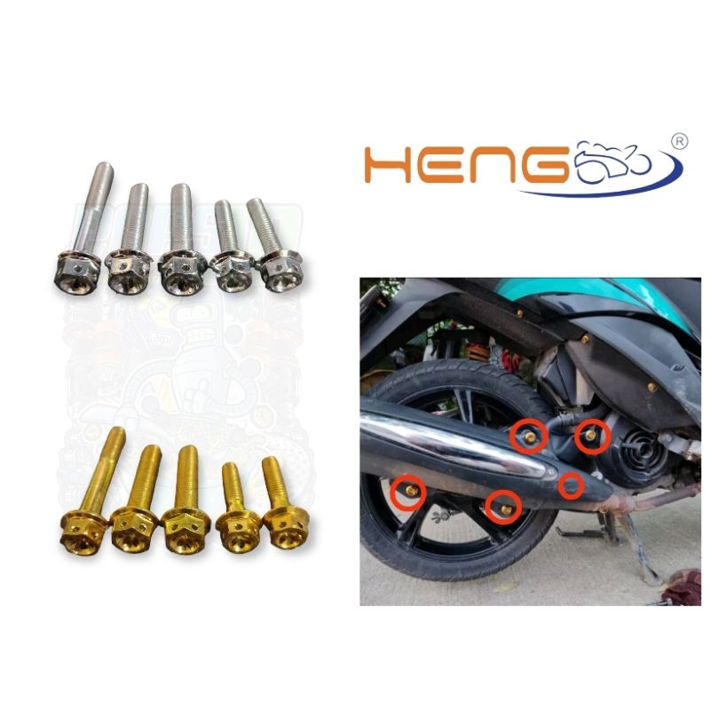 HENG FLOWER TYPE SWING ARM/PIPE BOLT MIO SOULTY | Shopee Philippines