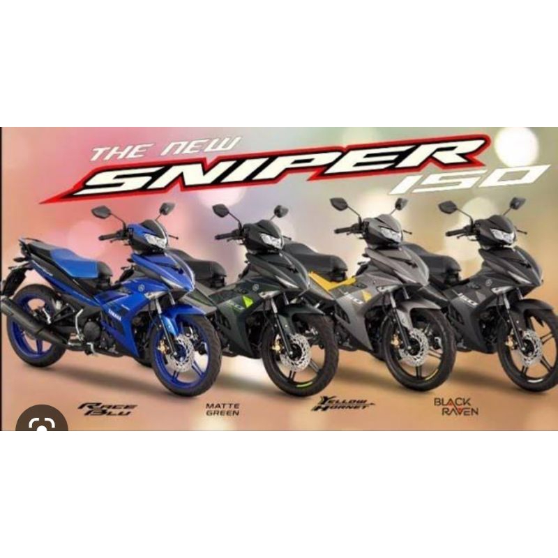 GENUINE GRAPHIC / STICKER FOR SNIPER 150 BOTH FIT V1&V2 /BLUE/MATT ...