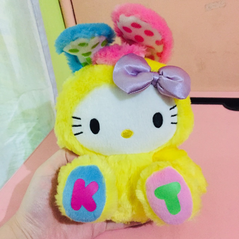Rare Hello Kitty Colorful Bunny mascot plush | Shopee Philippines
