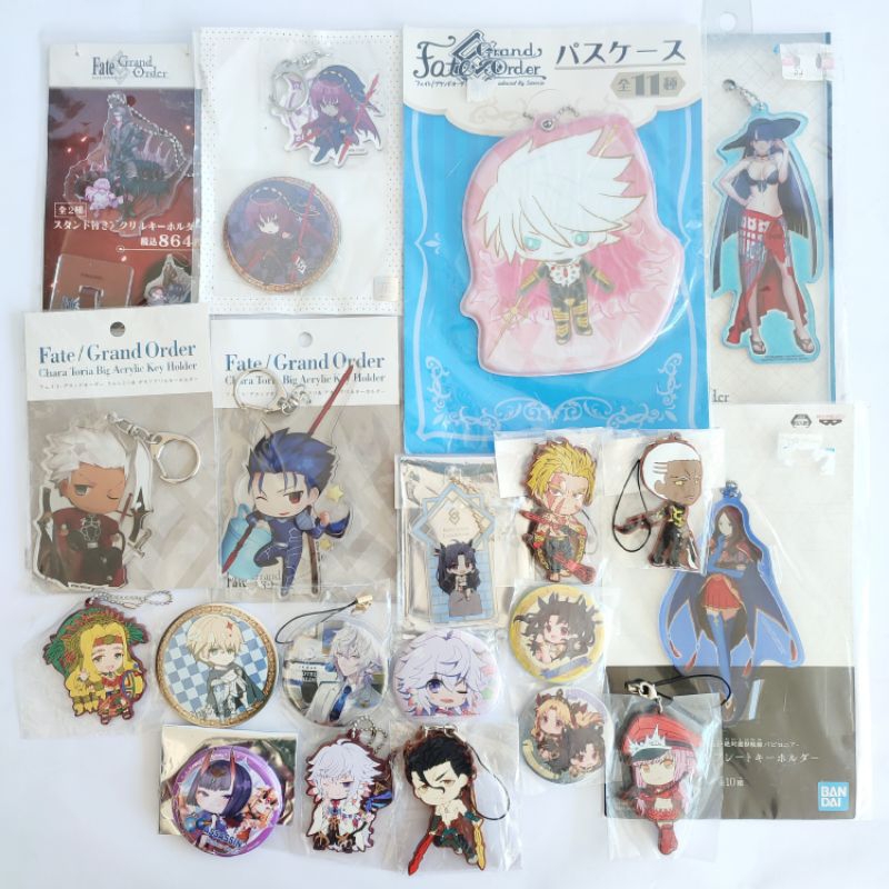 Fate Grand Order - Merlin, Ishtar, Cú Chulainn Rubber Keychain, Acrylic ...