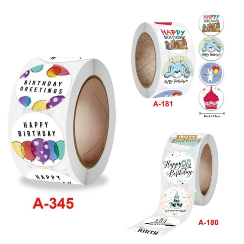 500 pcs of self-adhesive label sticker sealing packaging label Happy ...