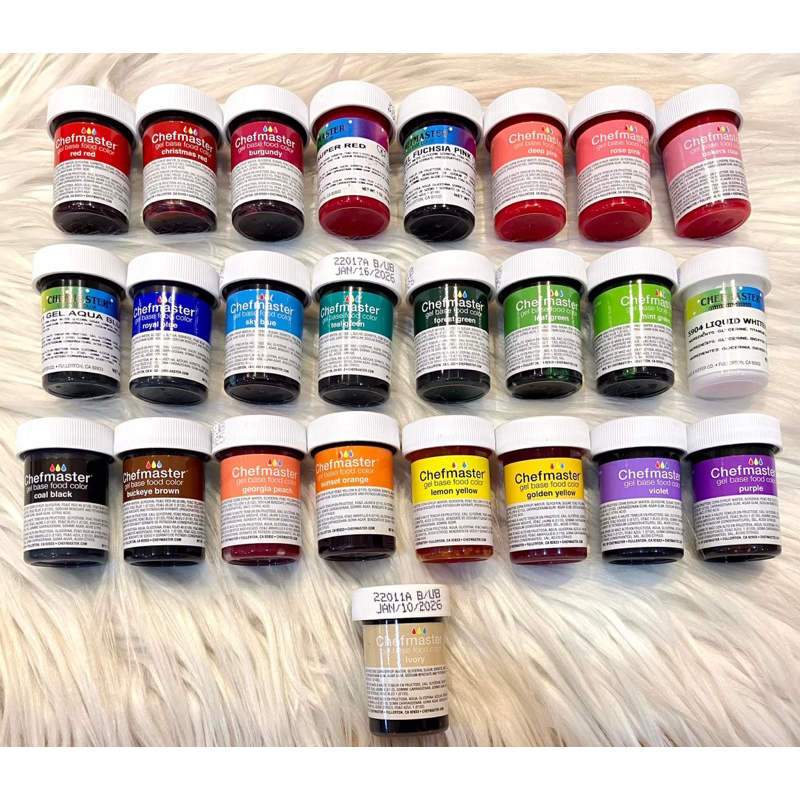 Chef Master Gel Base Food Color 1 oz | Shopee Philippines