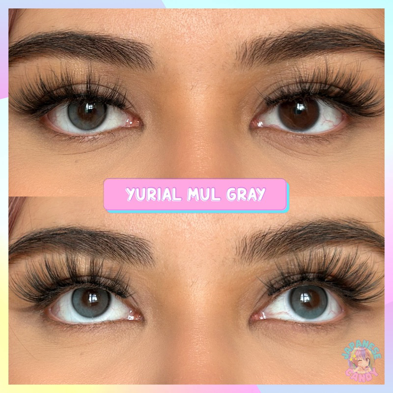 Uria i-DOL 1 Year Yurial Mul Gray Contact Lens + Free Lens Case ...