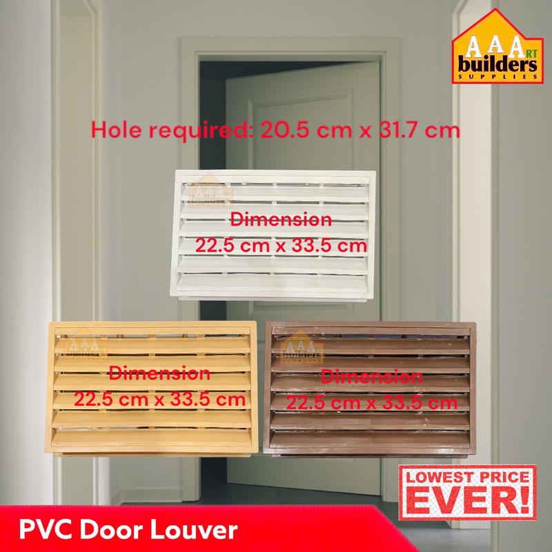 PVC Louver Replacement Sold per set (front and back side) Hole required ...