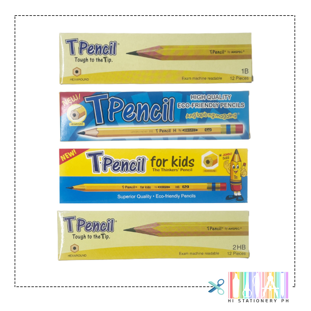 AMSPEC T-Pencil Hexaround For Kids Jumbo Pencil Per Box | Shopee ...