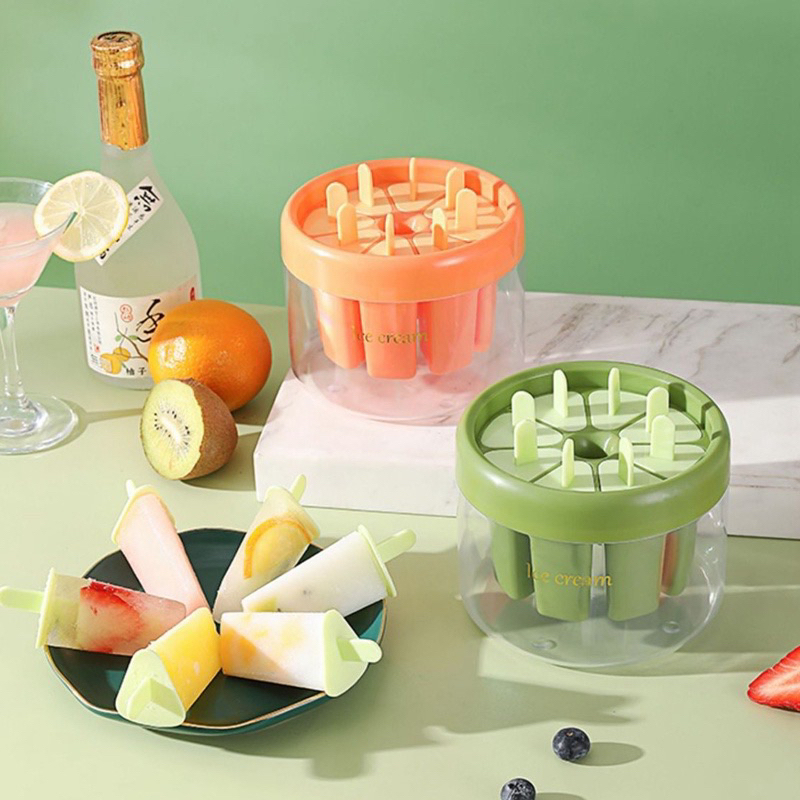 FLY DIY Homemade Ice Cream Mold Popsicle Box Independent Use Summer ...