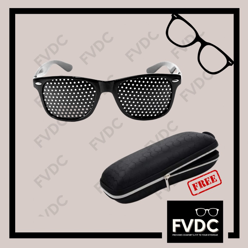 FVDC STENOPEIC PINHOLE GLASSES FOR VISION IMPROVEMENT, VISION THERAPY ...
