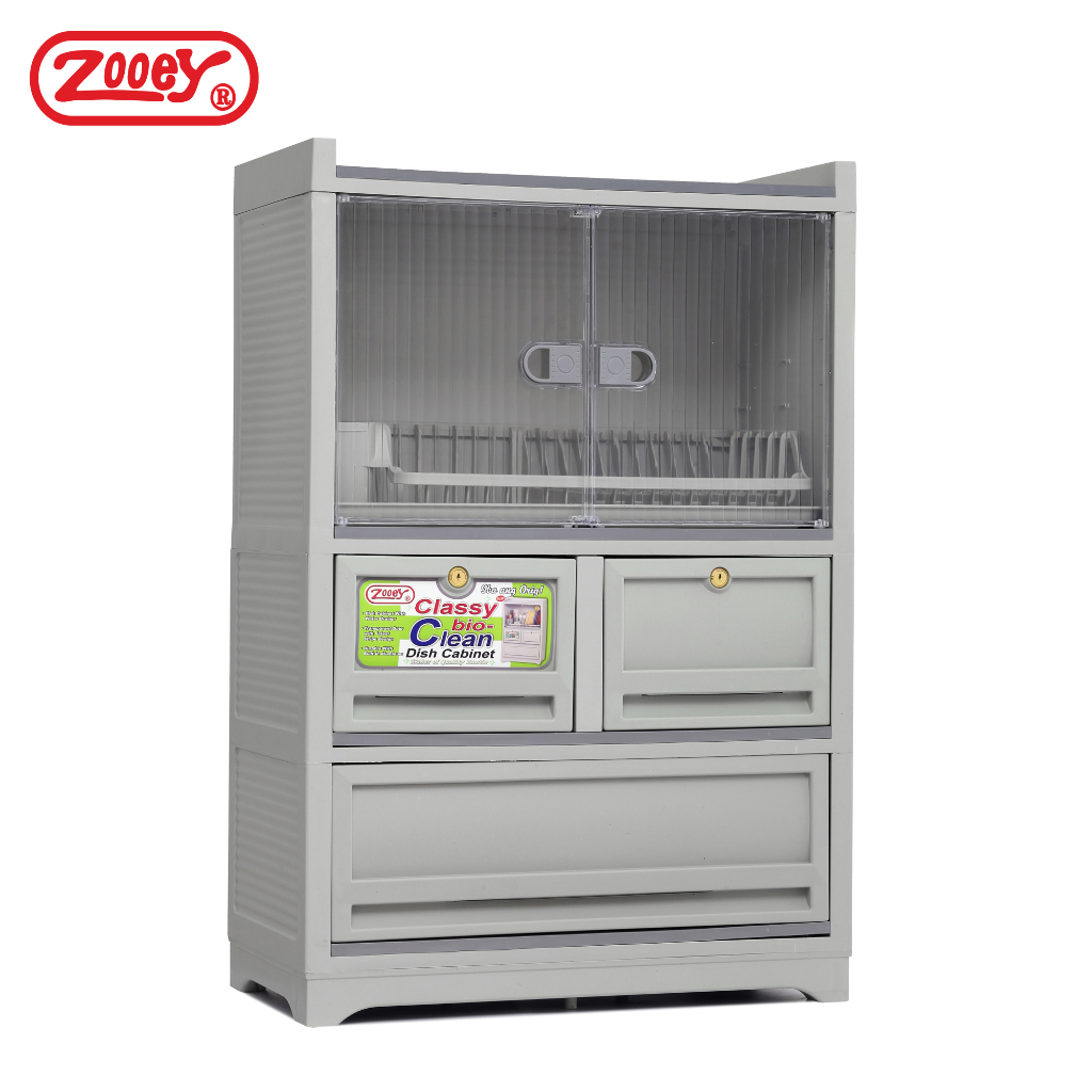 Zooey Classy Bio Clean 3 Drawers Dish Cabinet/Organizer Stock No. 908 ...