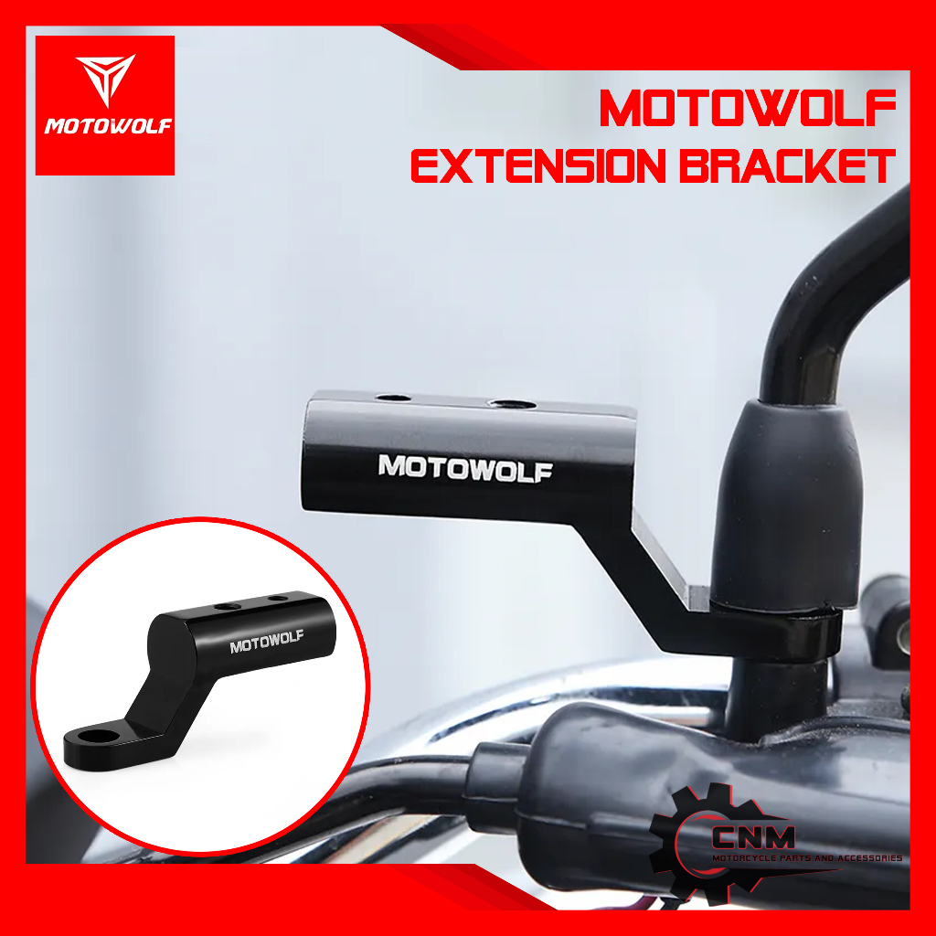 Motowolf Extension Bracket Aluminum Alloy Motorcycle Side Mirror ...