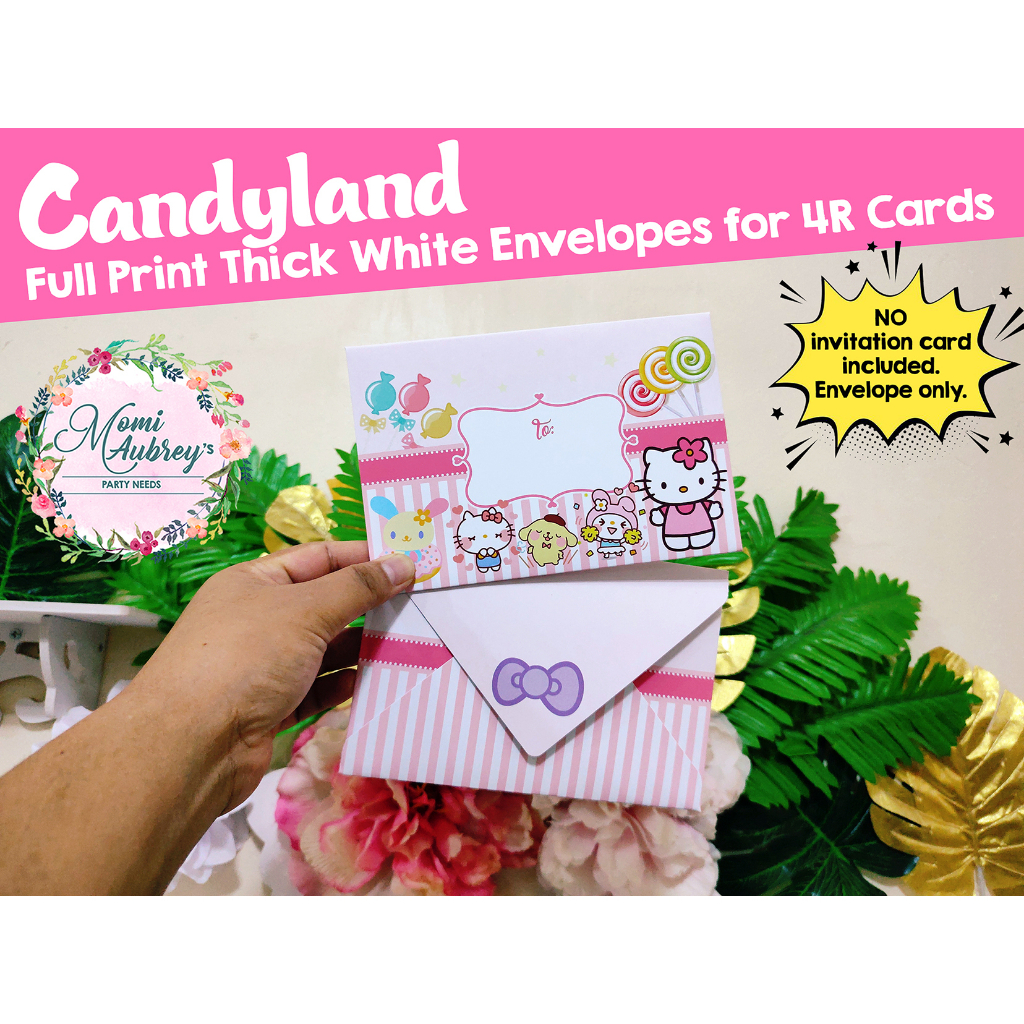 10 pcs Hello Kitty in Candy Land Full Print Thick Envelopes for ...