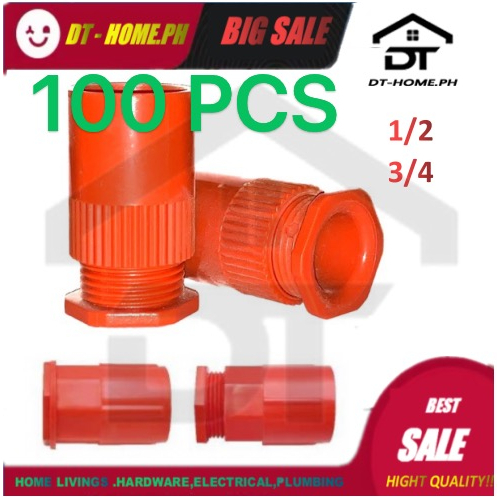 PER 50PCS PRICE Orange PVC Flexible Connector 1/2 , 3/4 | Shopee ...