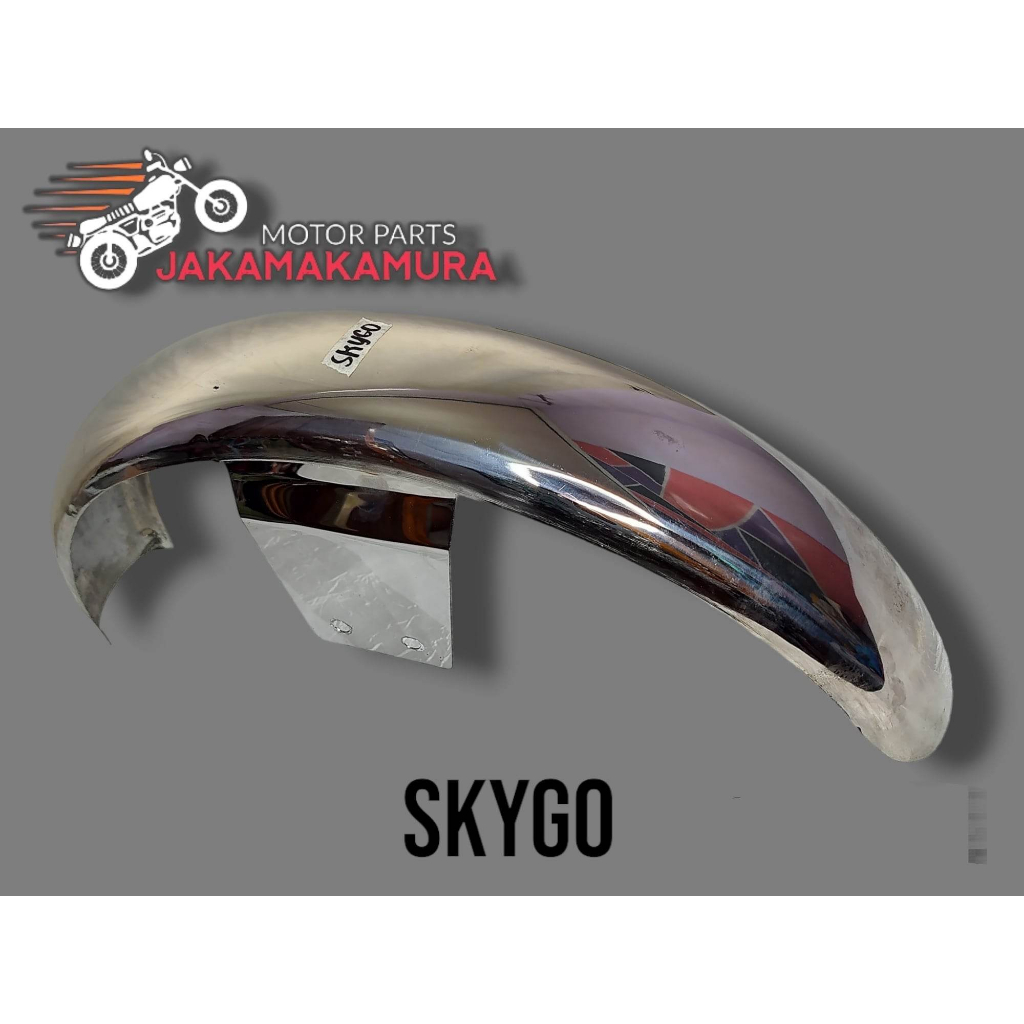 STAINLESS FRONT FENDER SKYGO, RUSI 125, RUSI 150(Tapaludo) | Shopee ...