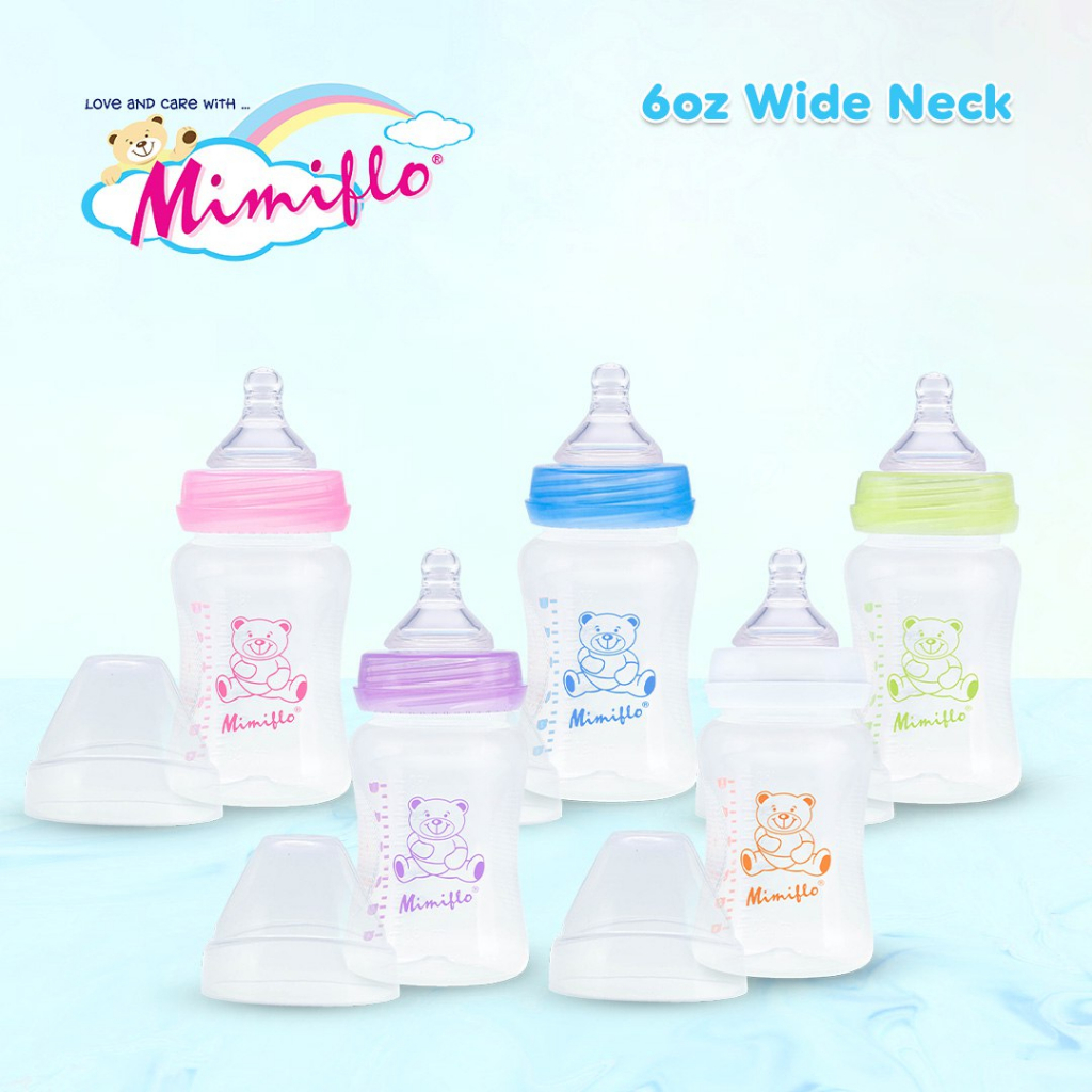 Mimiflo Wide Neck Pp Deluxe Feeding Bottle 6oz | Shopee Philippines