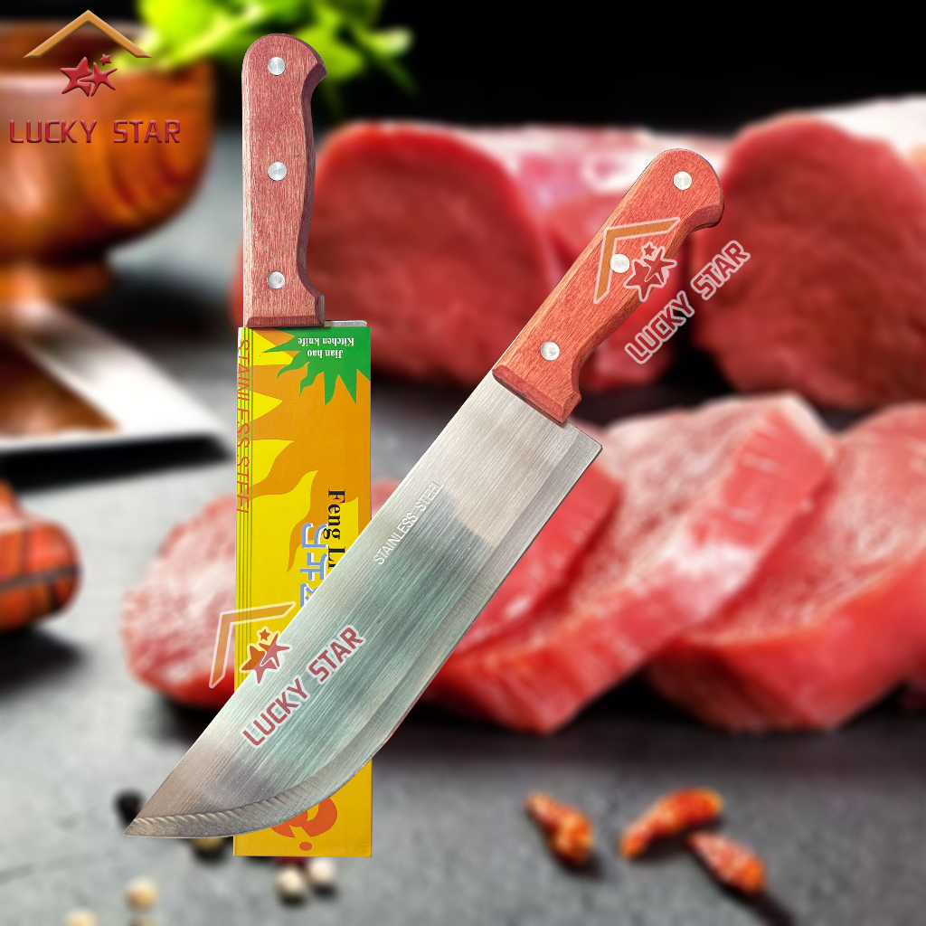 Feng Li Wang Meat Knife Stainless Steel Wooden Handle Meat Knife Slicer ...