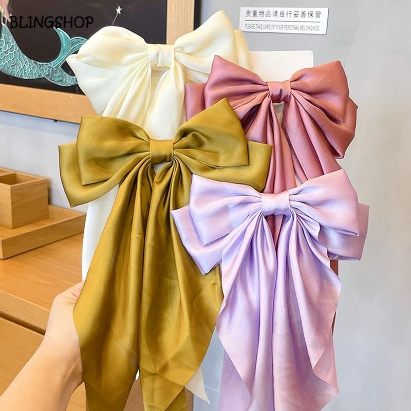 Women Ribbon Hair Tie Hair Accessories Bowknot Ribbons Braided Hairpins ...