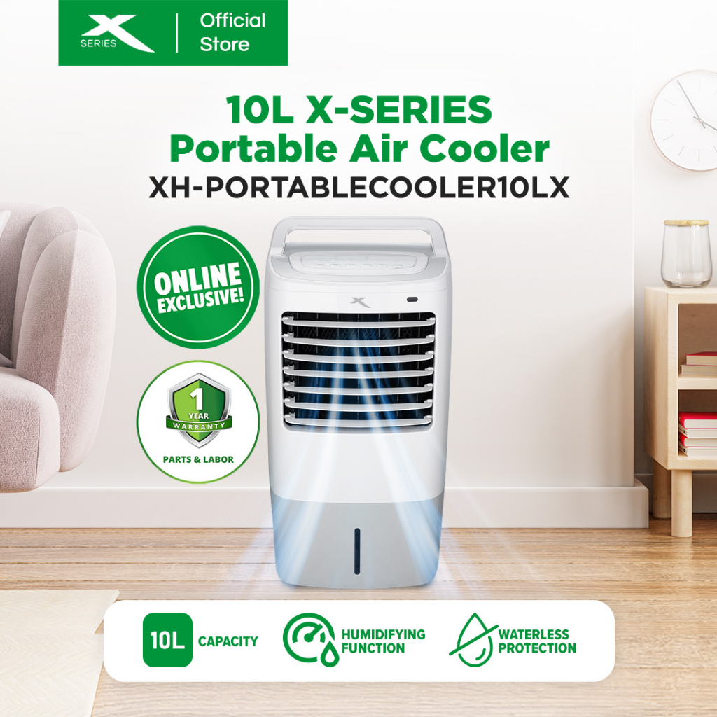 X-SERIES 10L Portable Air Cooler 7-Hour Timer with Remote Control ...
