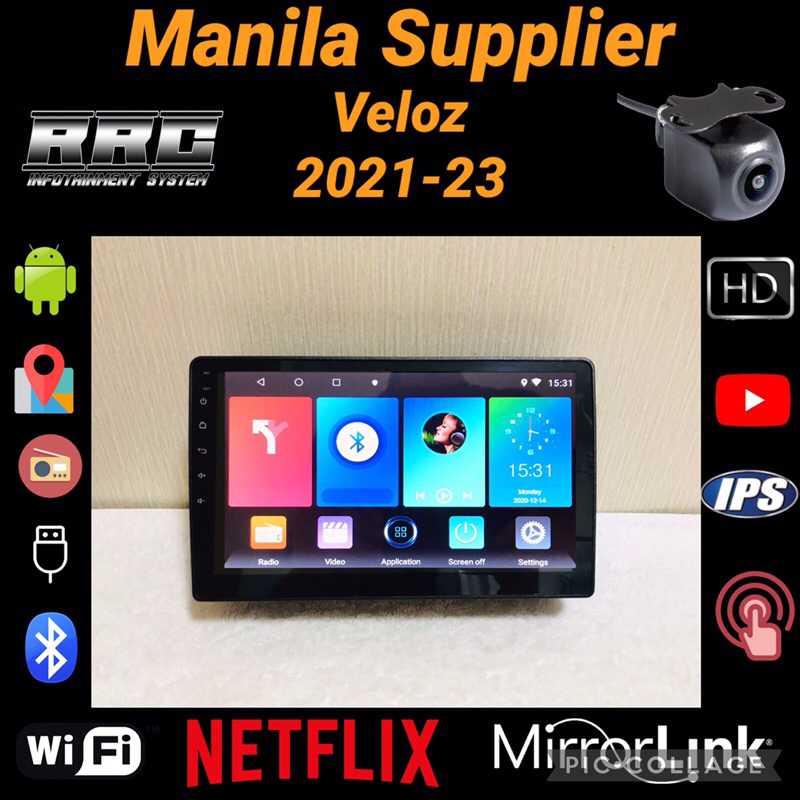 Toyota Veloz 2021,2022,2023 RRC Infotainment System 10inch Android ...