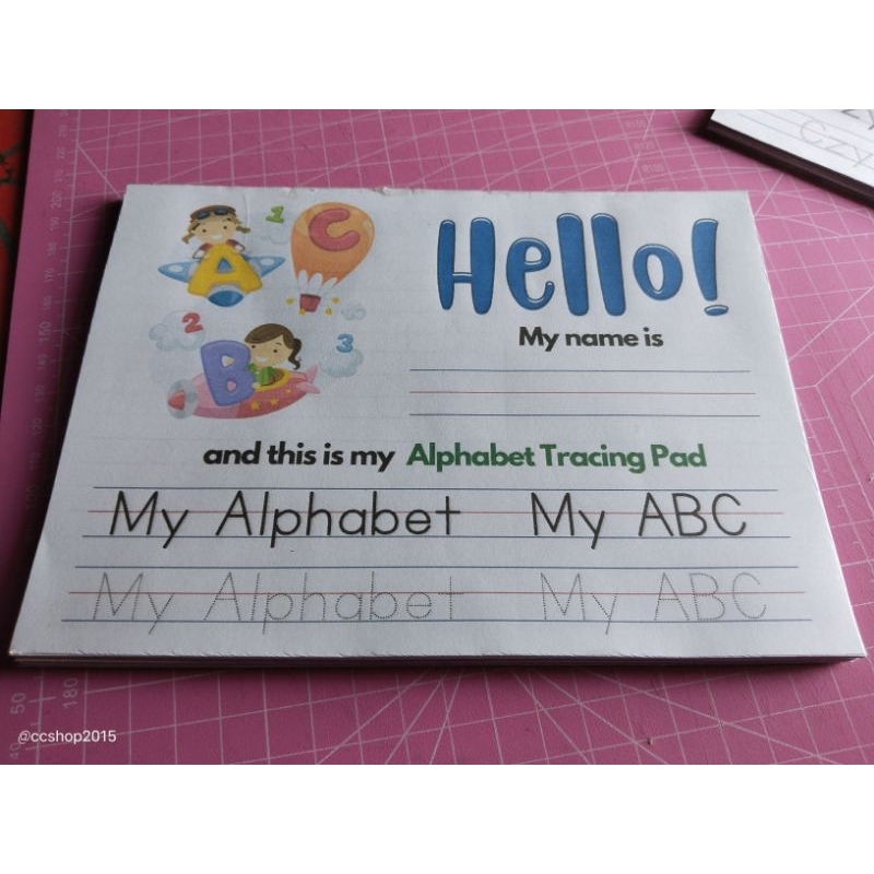 [{CCN}] ALPHABET TRACING PAD (54leaves) | Shopee Philippines