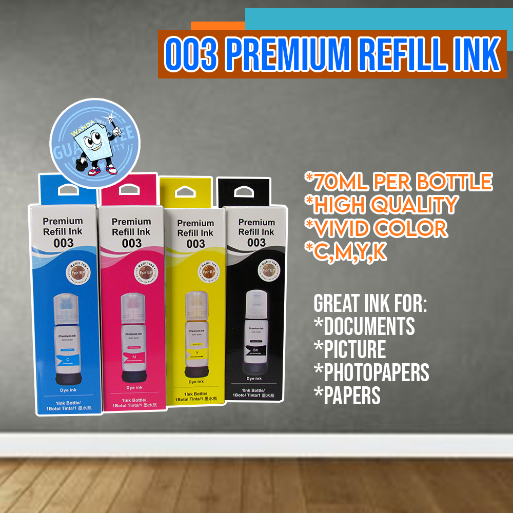 003 Refill Dye Ink Continues Ink Compatible For EPSON L1110 L3110 L3118 ...