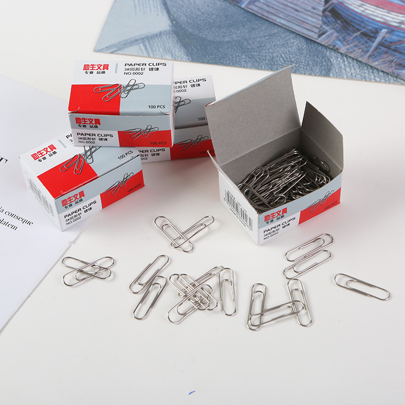 Oumi paper clip clamp tongs folder brace 80pcs/box | Shopee Philippines