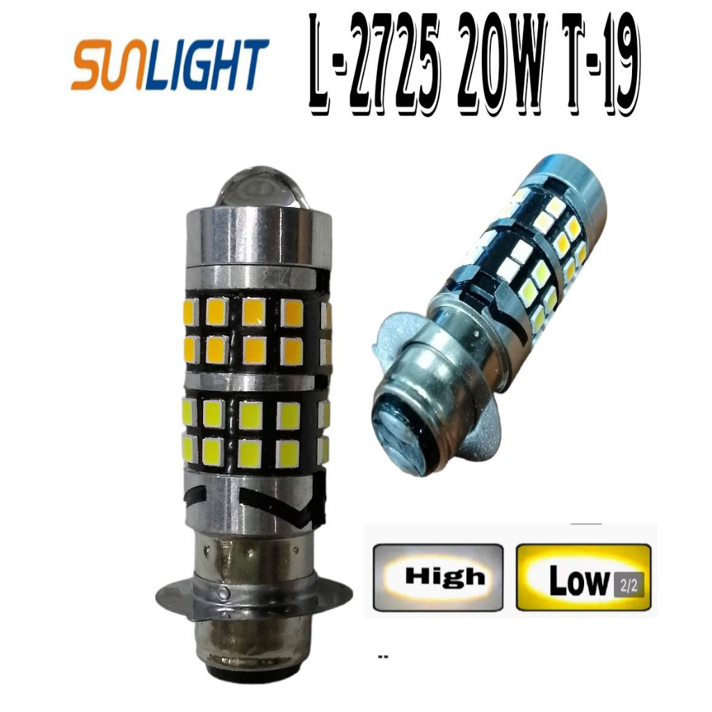 T19 HEADLIGHT PLUG &PLAY (20w YELLOW /WHITE ) FOR MIO SPORTY /XRM/MIO ...