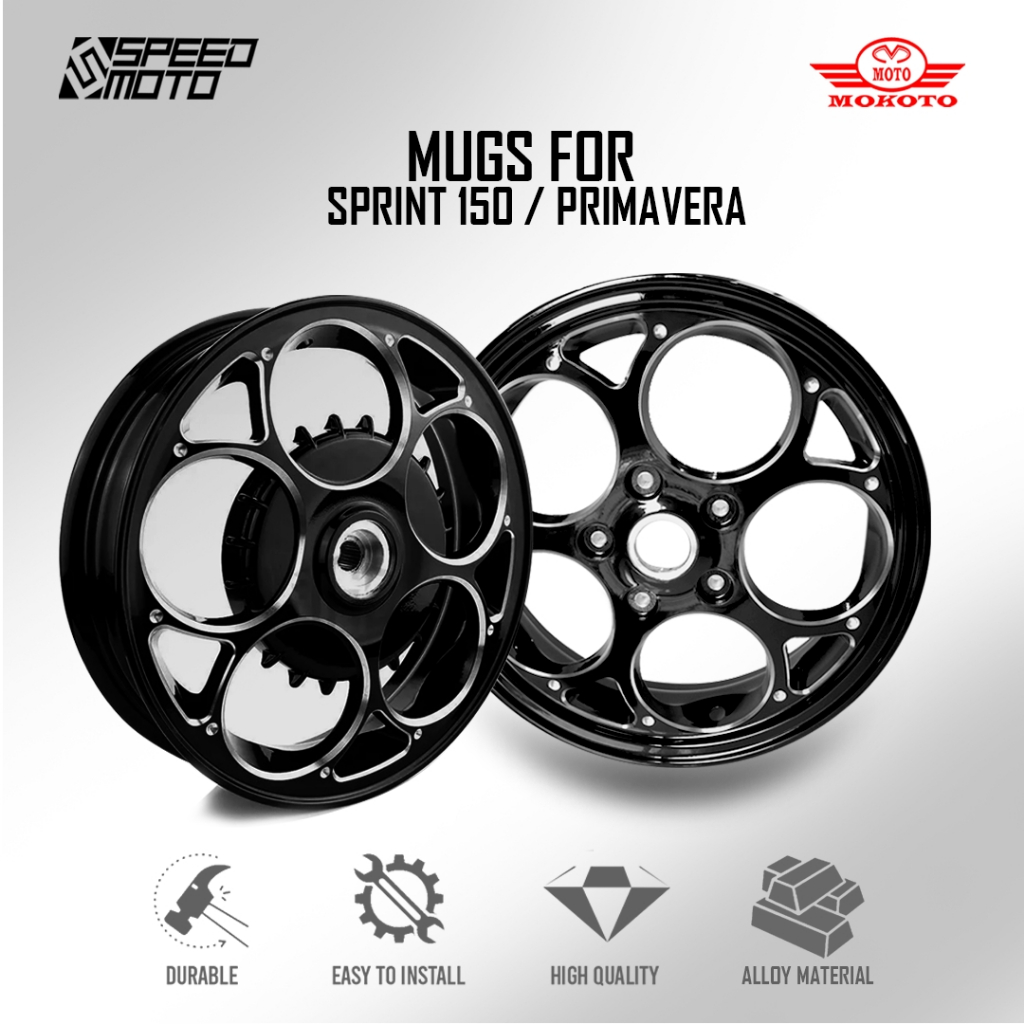 MOKOTO VESPA SPRINT 150 AND VESPA PRIMAVERA MAG /RIM MAGWHEELS FOR ...