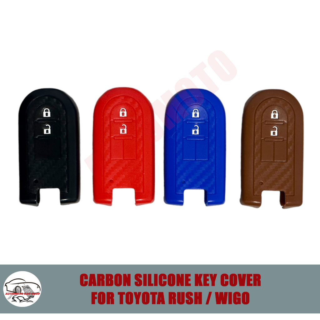 TOYOTA WIGO 3RD GEN / TOYOTA RUSH CARBON FIBER FINISH SILICONE CAR ...