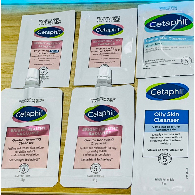Cetaphil Sample Sachet for Oily Skin Cleanser ,Gentle Cleanser,Day and ...