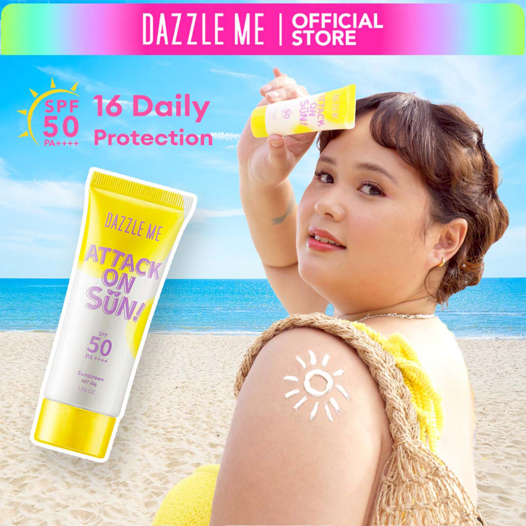 DAZZLE ME - Attack on Sun! Sunscreen SPF 50 PA +++ - Sunblock Sun ...