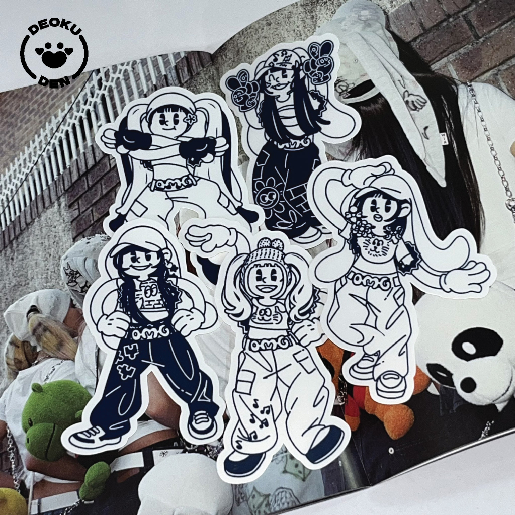 TokkiToons OMG Vinyl & Holo Stickers by DEOKUDEN / NewJeans | Shopee ...