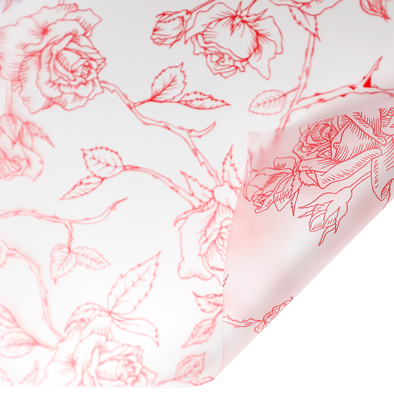 20pcs per pack Rose Garden Design Flower Bouquet Wrapper Floral Wrapper ...