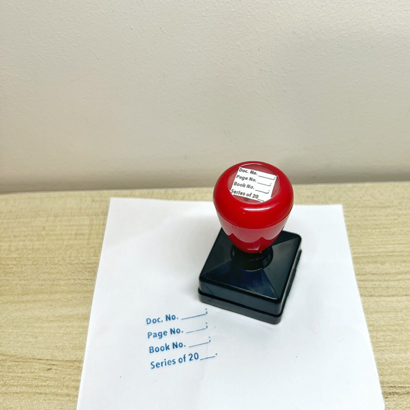 DOC. NO. PAGE NO. BOOK NO. SERIES OF Notarial Stamp Notary Public ...