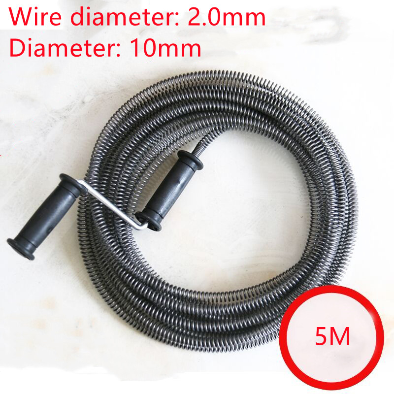 20m Sewer Dredging Spring Electric Drill Drain Cleaner Machine ...