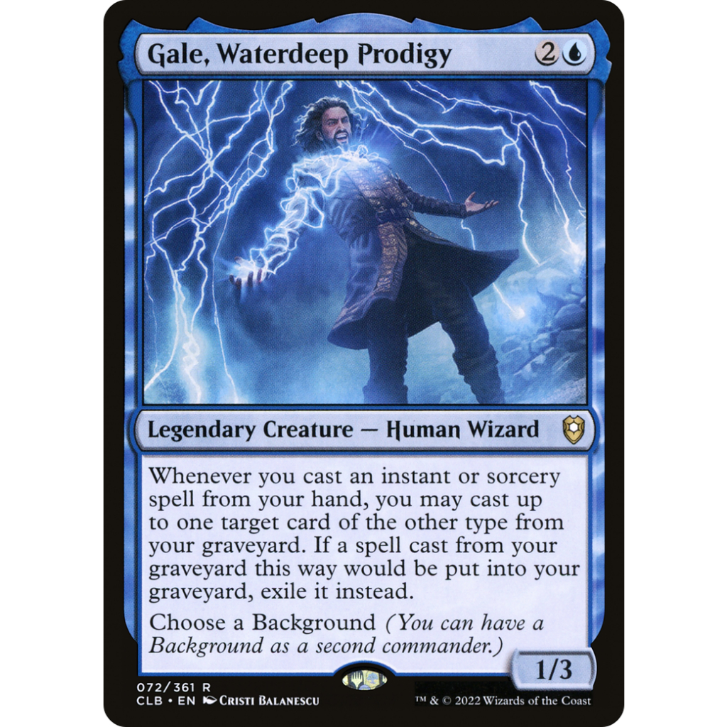 Gale, Waterdeep Prodigy | [NON-FOIL][SINGLE][CLB/72] - Magic: the Gathering | Shopee Philippines