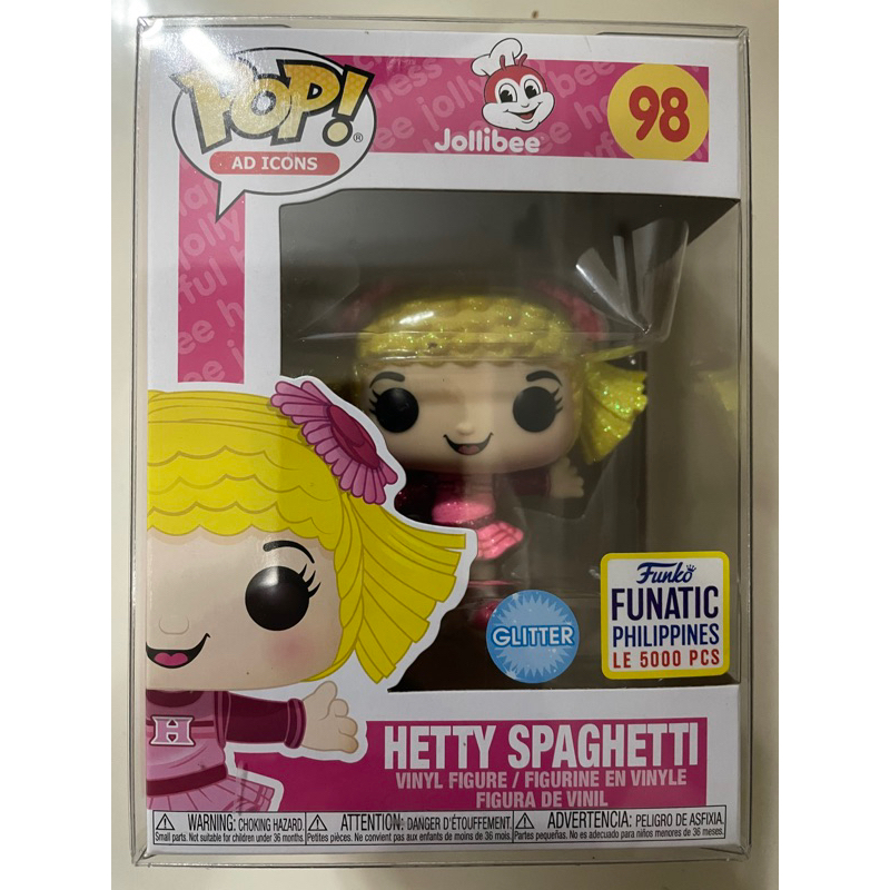 Funko Pop Funatics Exclusive Jollibee Hetty Spaghetti (Glitter ...