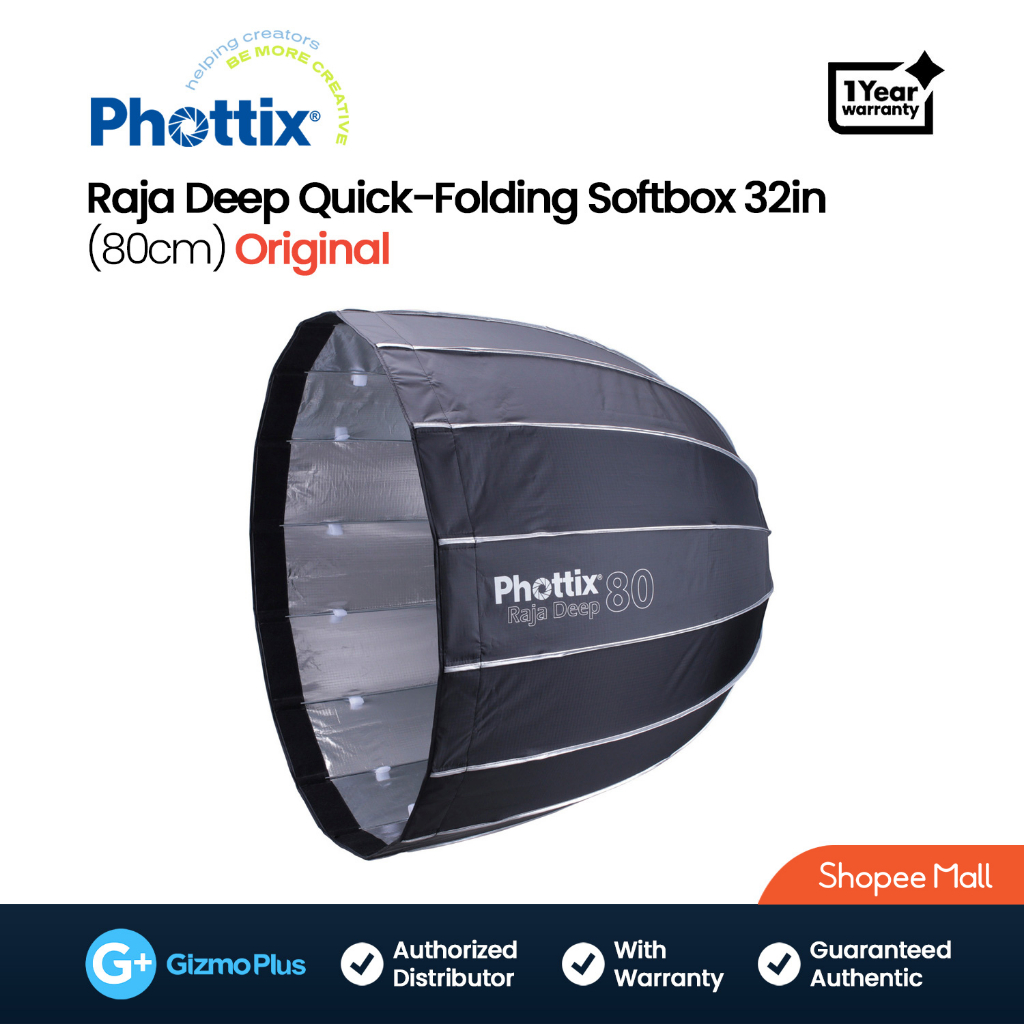 Phottix Raja Deep Quick Folding Softbox 80cm (32") | Shopee Philippines