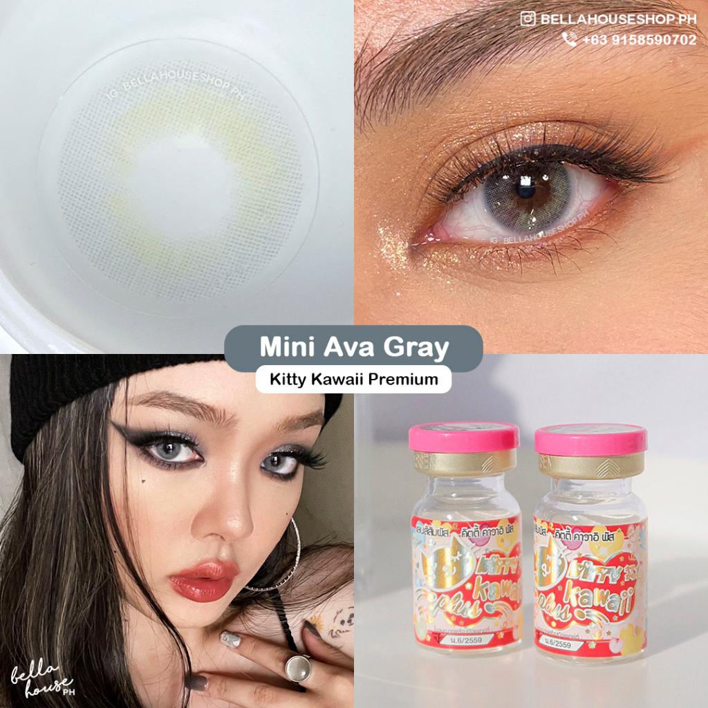 Kitty Kawaii Premium Lens - Mini Ava Gray (Nongraded, Graded Contact ...