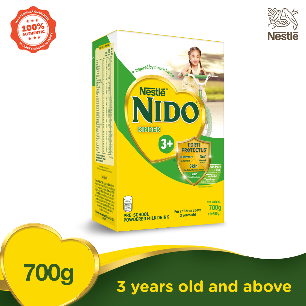 NIDO® 3+ Powdered Milk Drink For Pre-Schoolers Above 3 Years Old 700g | Shopee Philippines