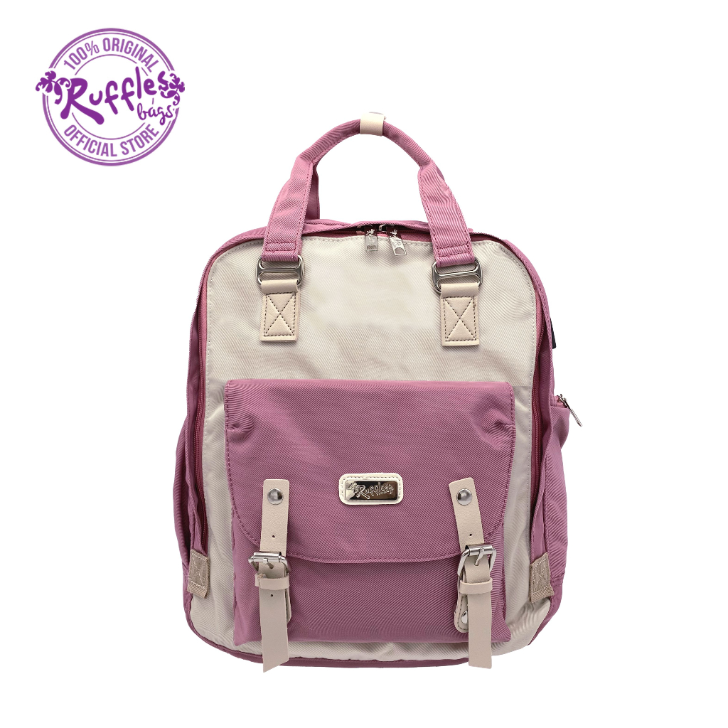 Ruffles Bags Danica Backpack 15" 2 color combination | Shopee Philippines