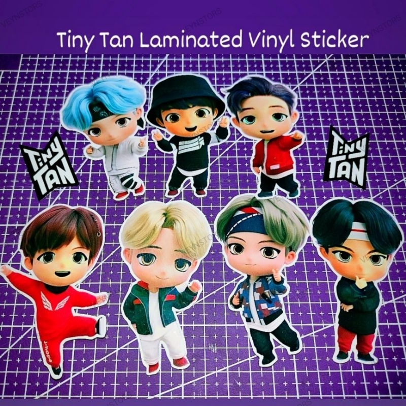 BTS MERCH TINYTAN • TINY TAN WATERPROOF STICKER | Shopee Philippines
