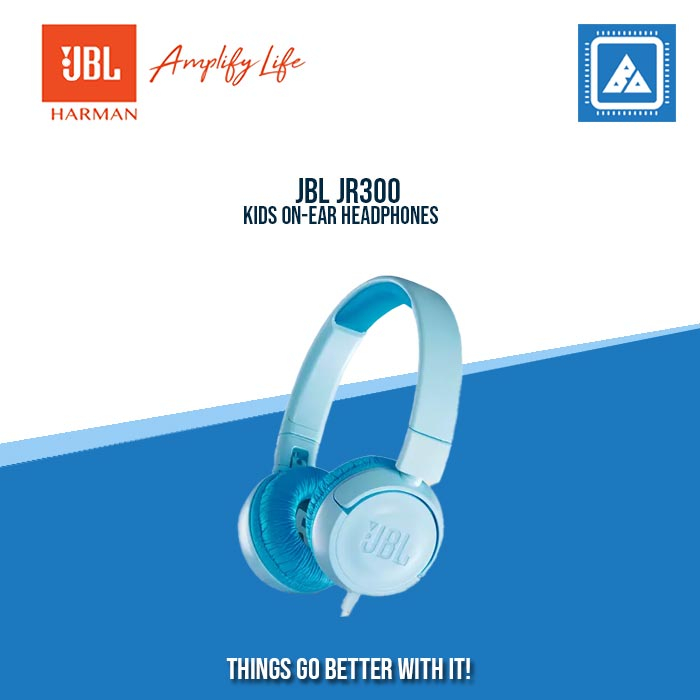 JBL JR300 Kids On-Ear Headphones (Blue / Red) | Shopee Philippines