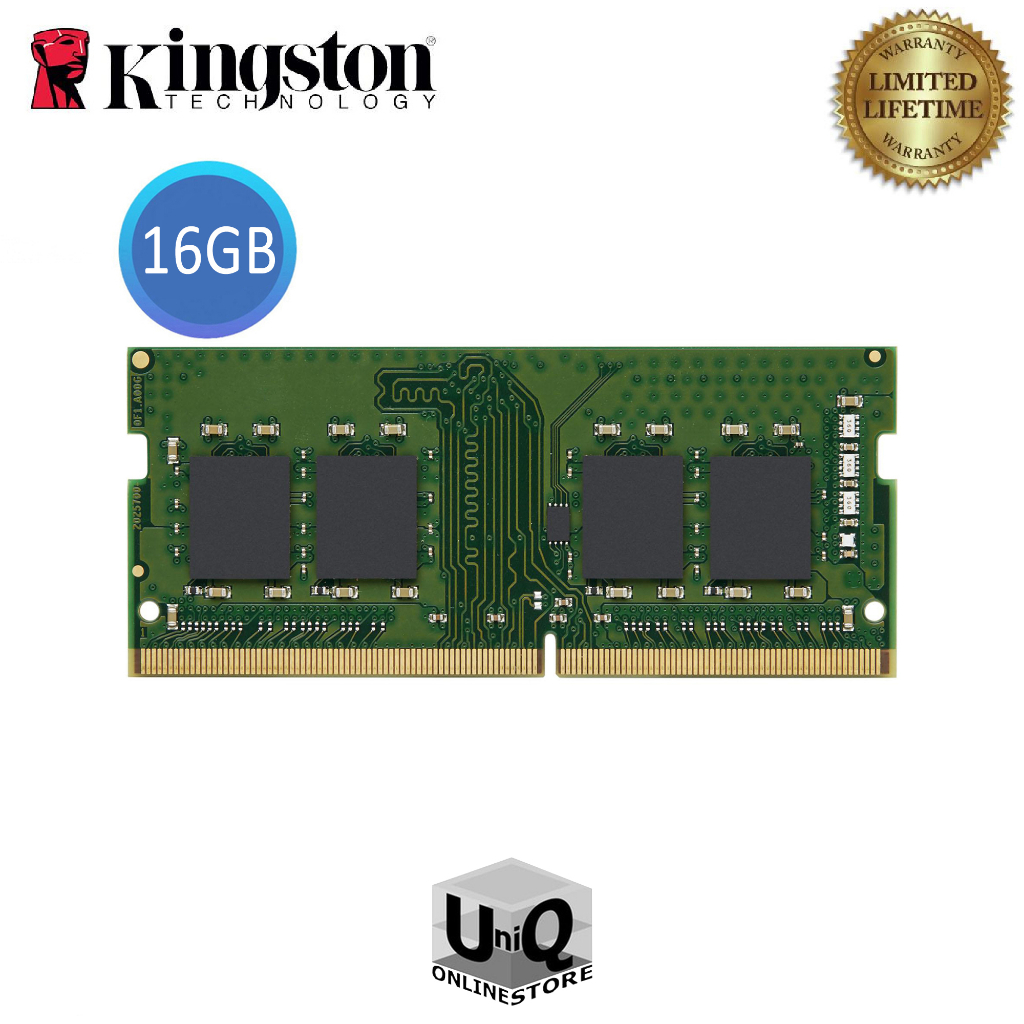 Kingston 16GB D4 Memory Module KVR32S22S8/16 3200MHz SODIMM , CL22 1Rx8 ...