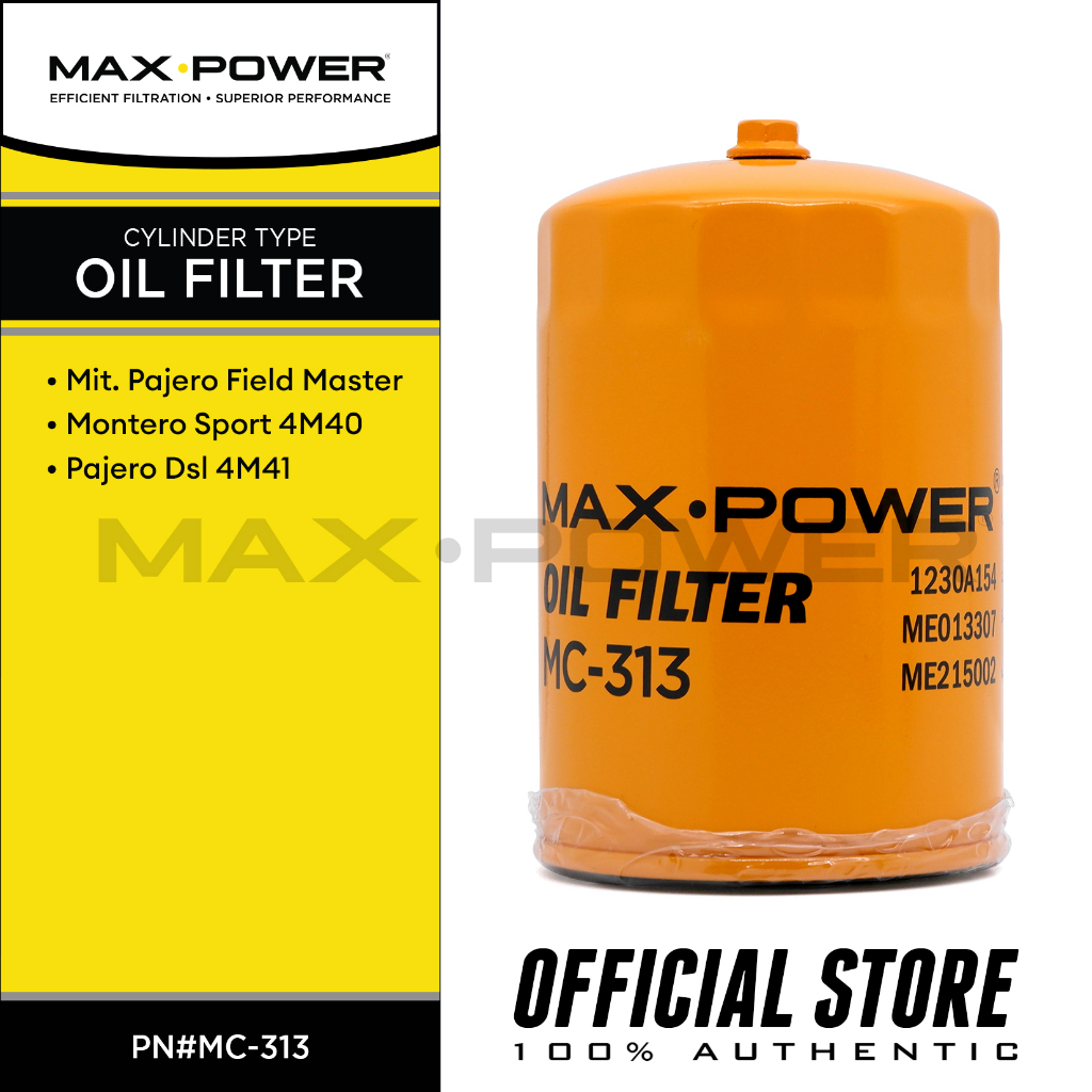 MAX Power Oil Filter MC-313 for Mitsubishi Pajero, Montero Sport, Kia ...