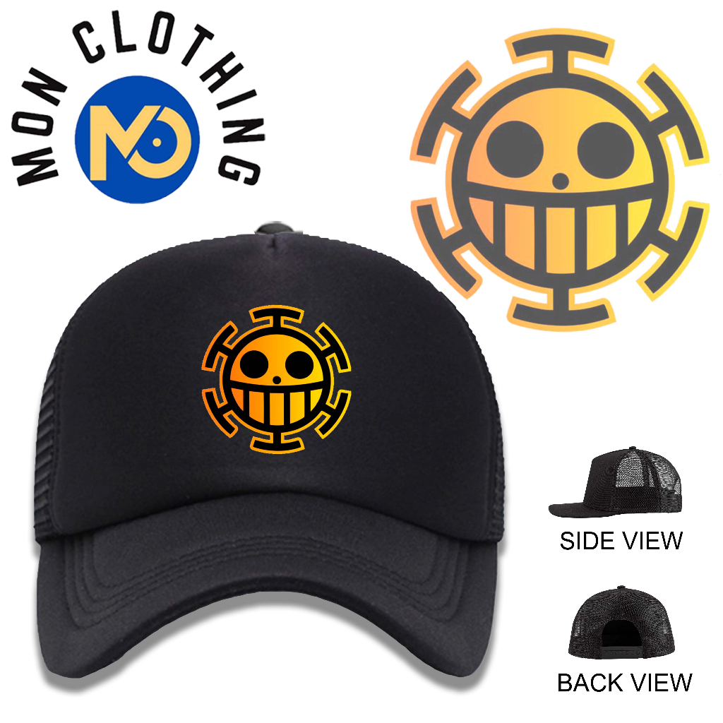Trafalgar Law Logo One Piece Mesh Cap Net Cap Unisex | Mon Clothing ...