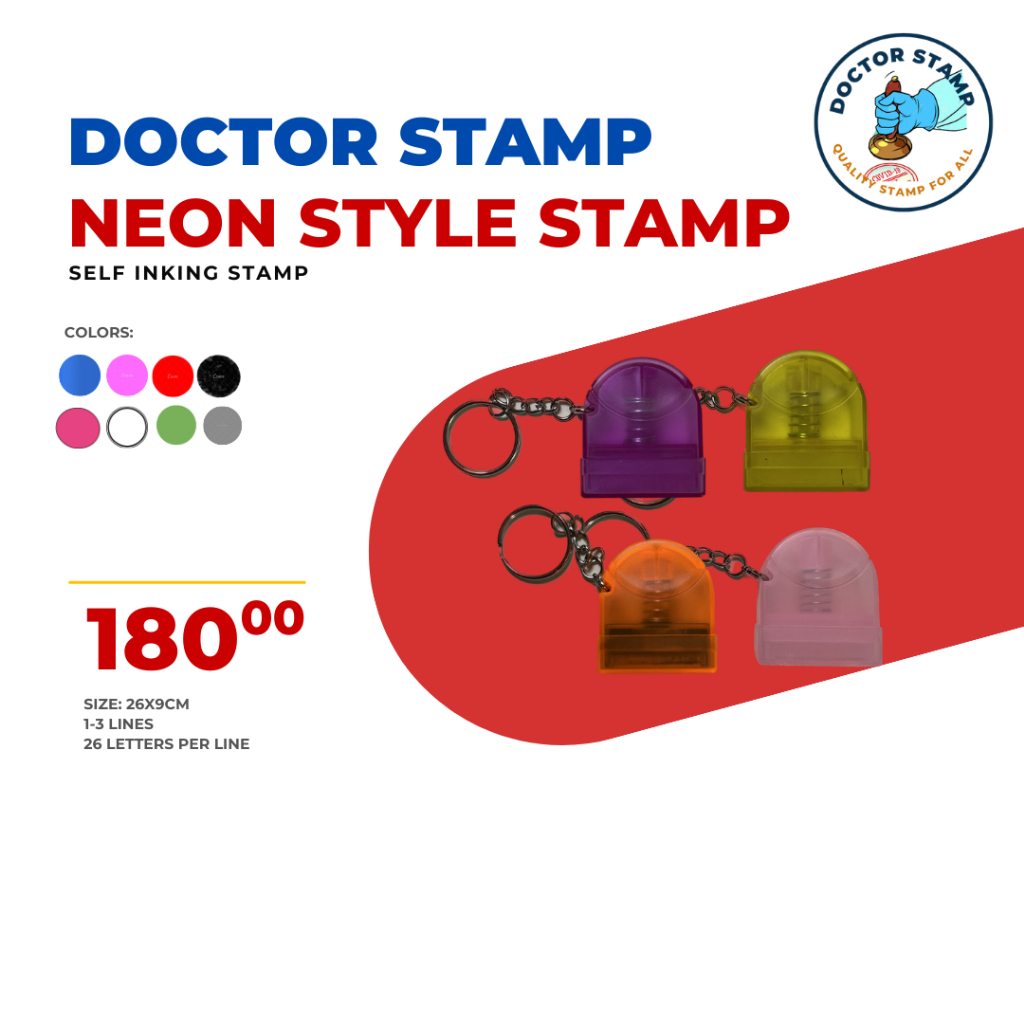 Neon flash stamp Doctor stamp | Shopee Philippines