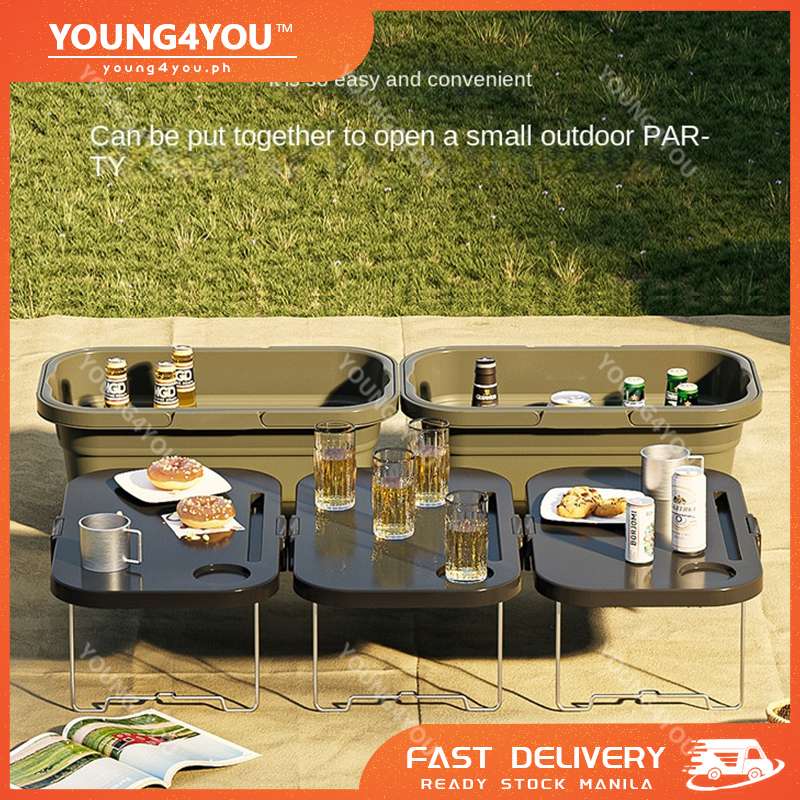 Multi-functional Folding Table Foldable Storage Basket Foldable Plastic ...