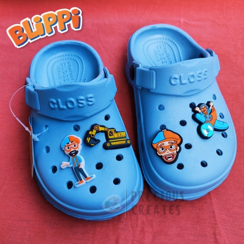 BLiPPi THEMED CROCS / CLOSS FOR KIDS (With 4 Jibbitz of Blippi ...