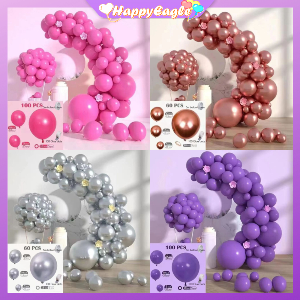 36~100Pcs balloon set garland latex balloon birthday party decorations ...