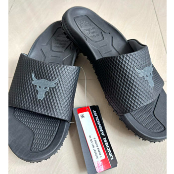 Under Armour Men's Project Rock Slides (Black) Imported from US ...